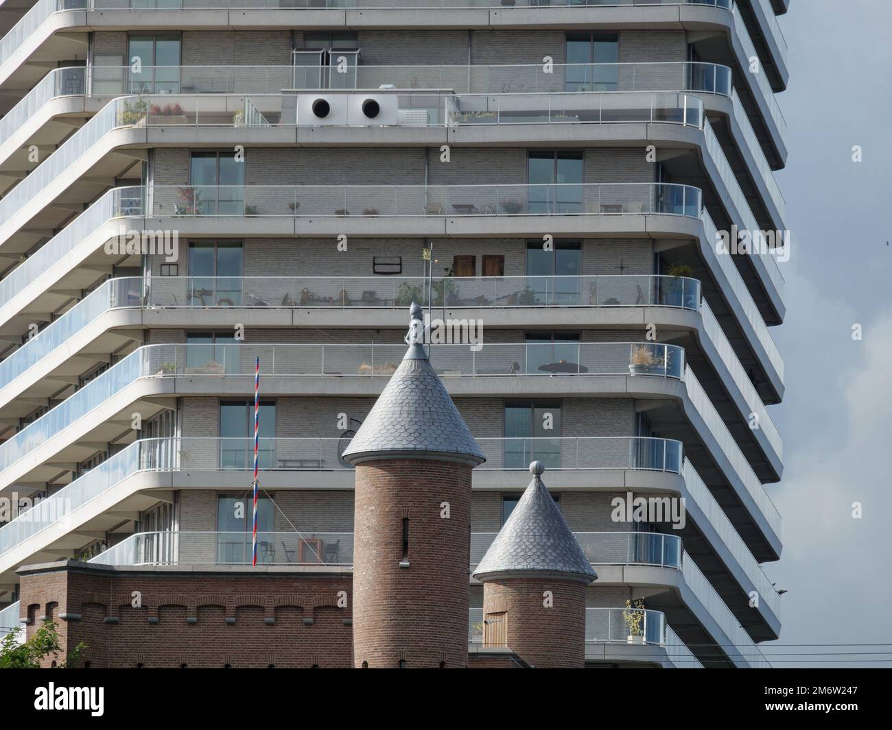 Nijmegen at the river waal in the netherlands Stock Photo - Alamy