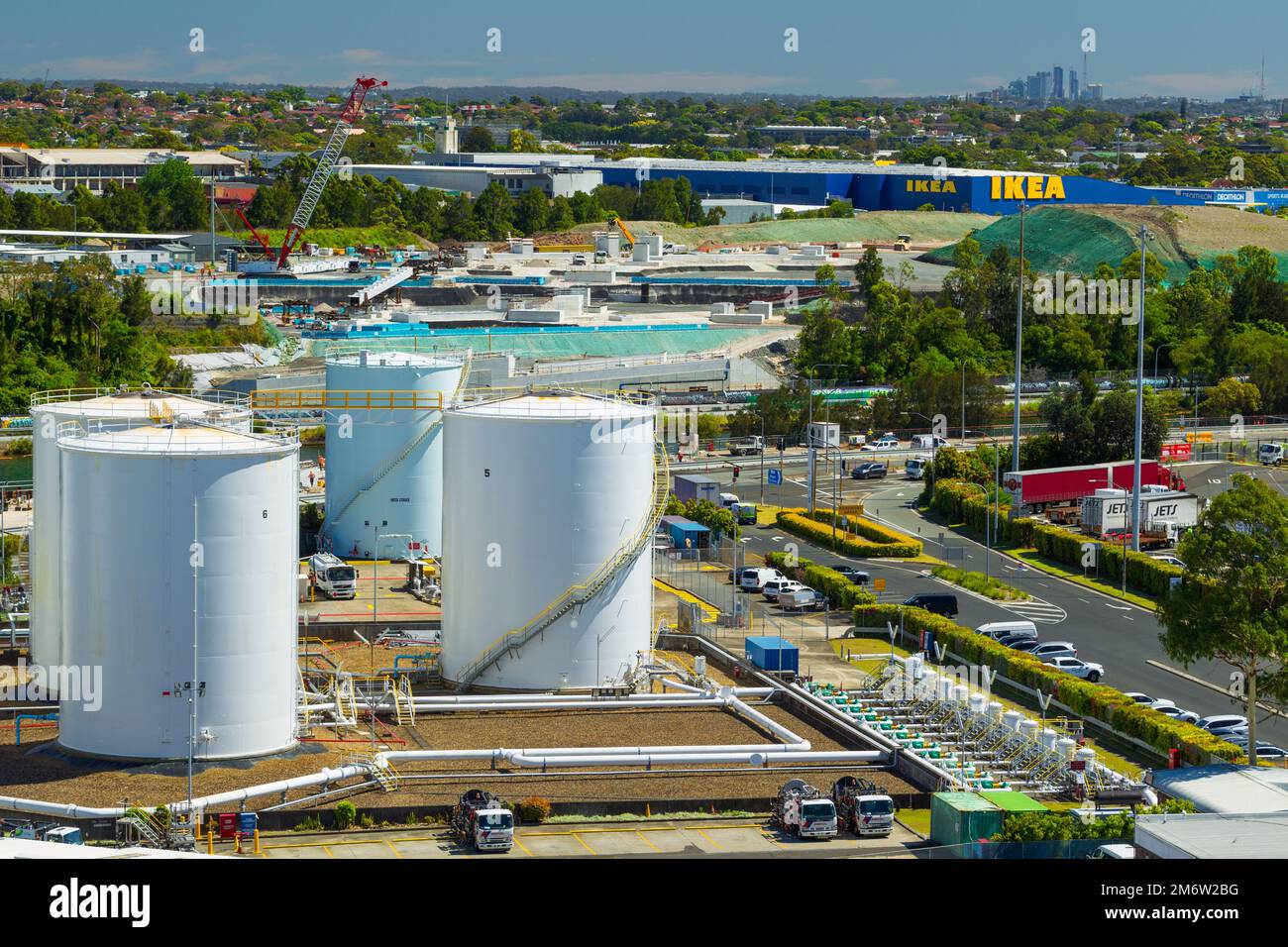 Construction of the Sydney Gateway looking northwest from Sydney ...