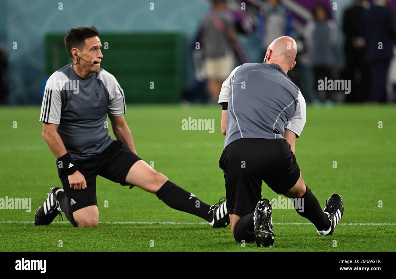 Adam NUNN (assistant referee), Anthony TAYLOR (referee) in action ...