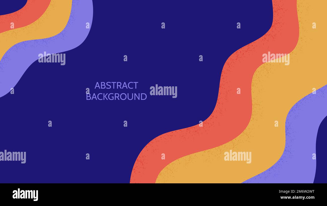 Retro abstract background. Textured colourful wavy wallpaper. Vintage ...