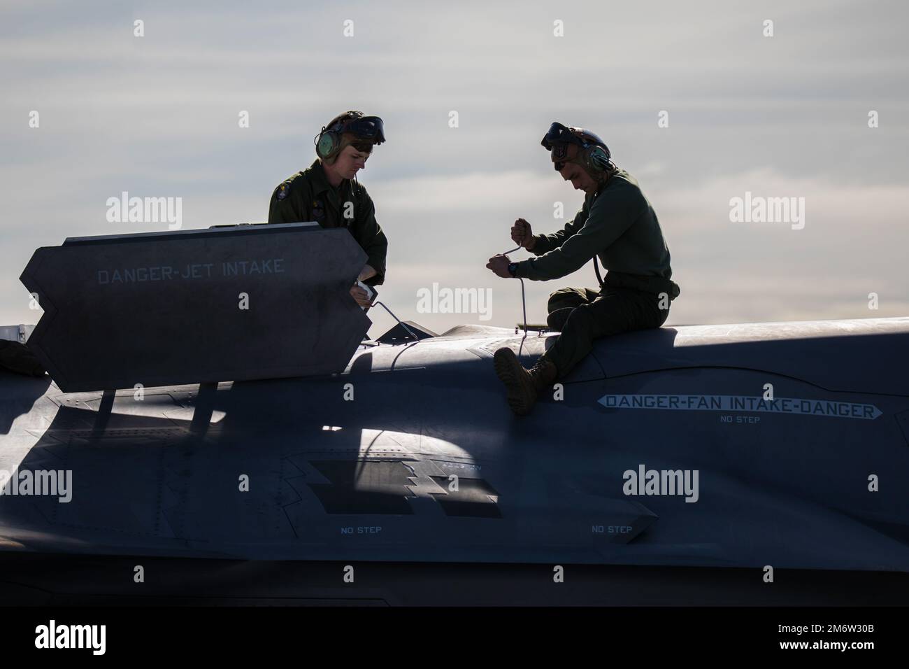U.S. Marine Corps Cpl. Benjamin Fortson, left, and Sgt. Johnathan ...