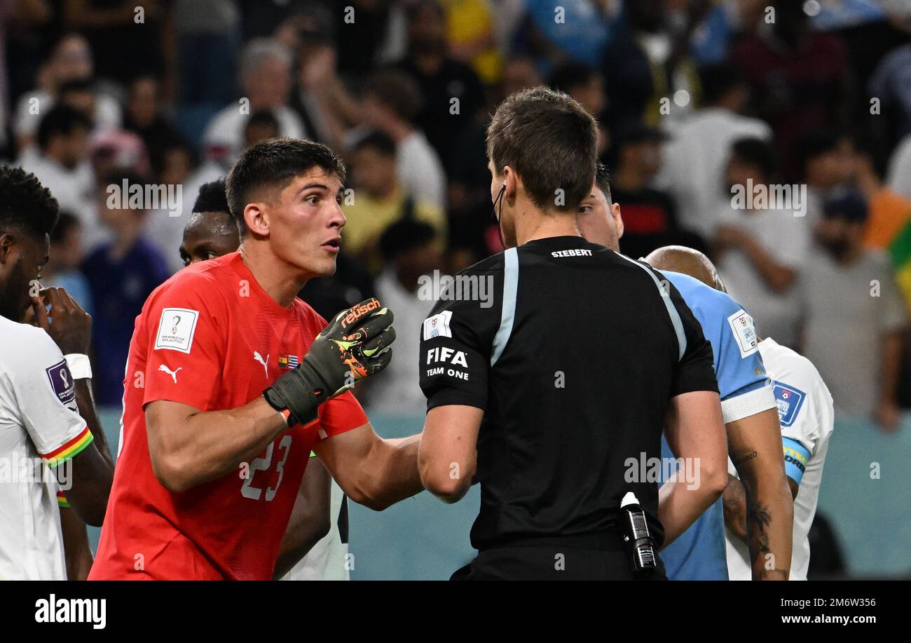 Daniel Siebert (referee), Sergio ROCHET in action during the FIFA 2022 ...