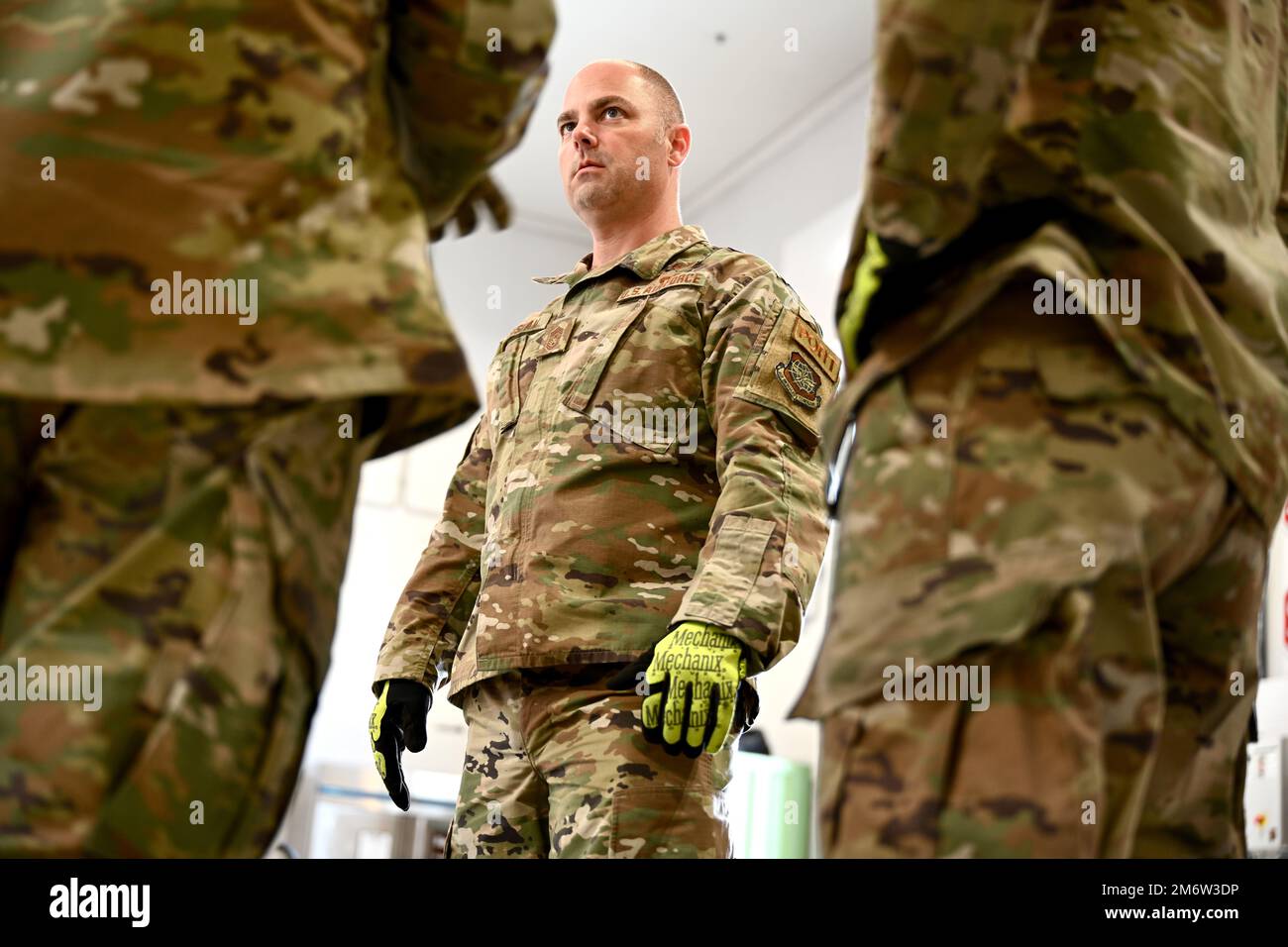 U.S. Air Force Chief Master Sgt. Jeremiah Grisham, 521st Air Mobility ...