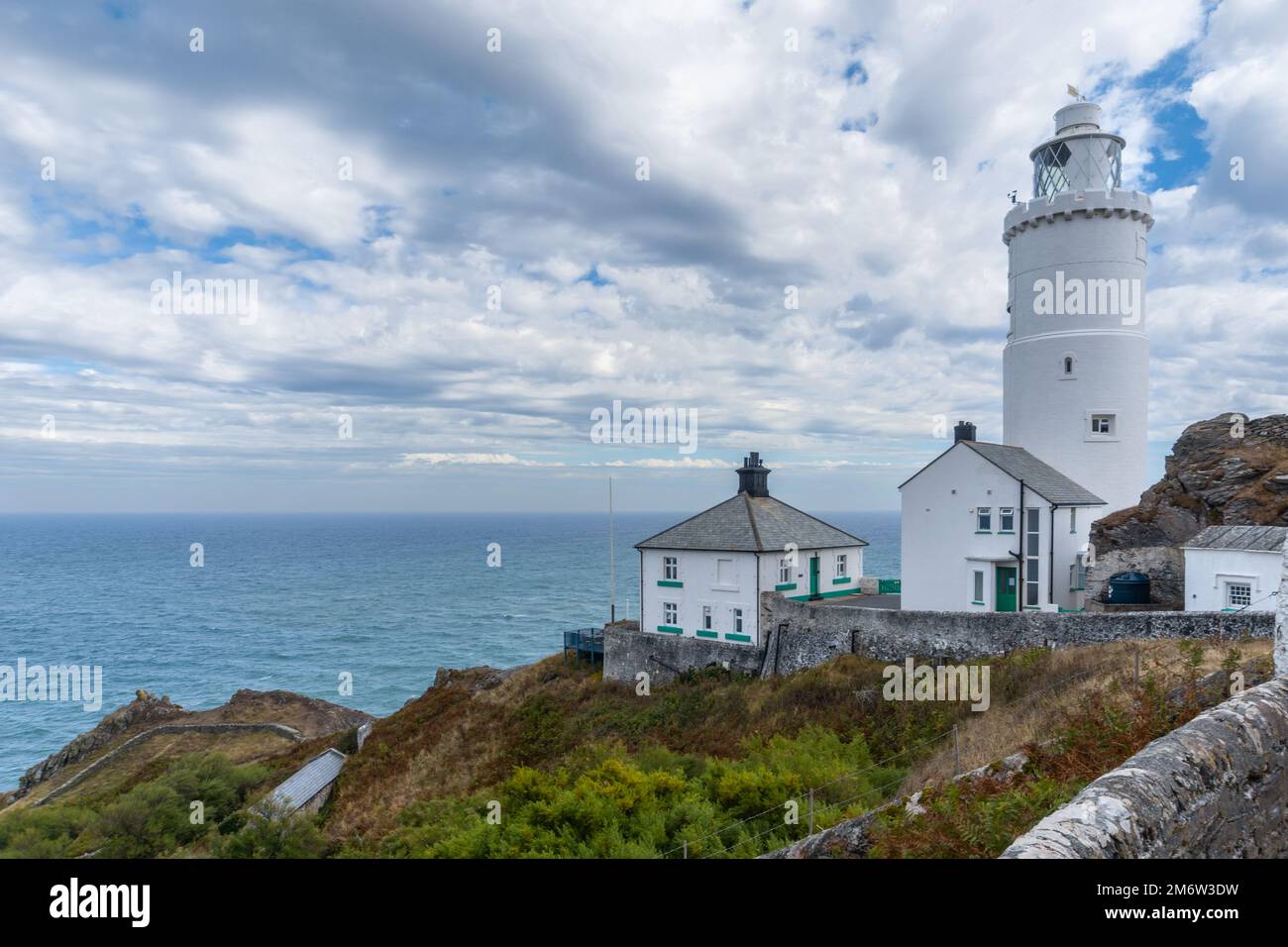 View of the Start Point lighthouse in South Devon Stock Photo - Alamy