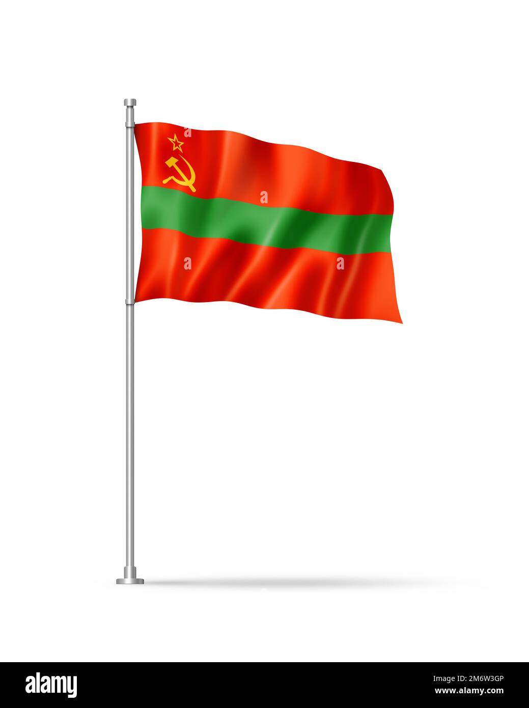 Transnistria flag isolated on white Stock Photo - Alamy