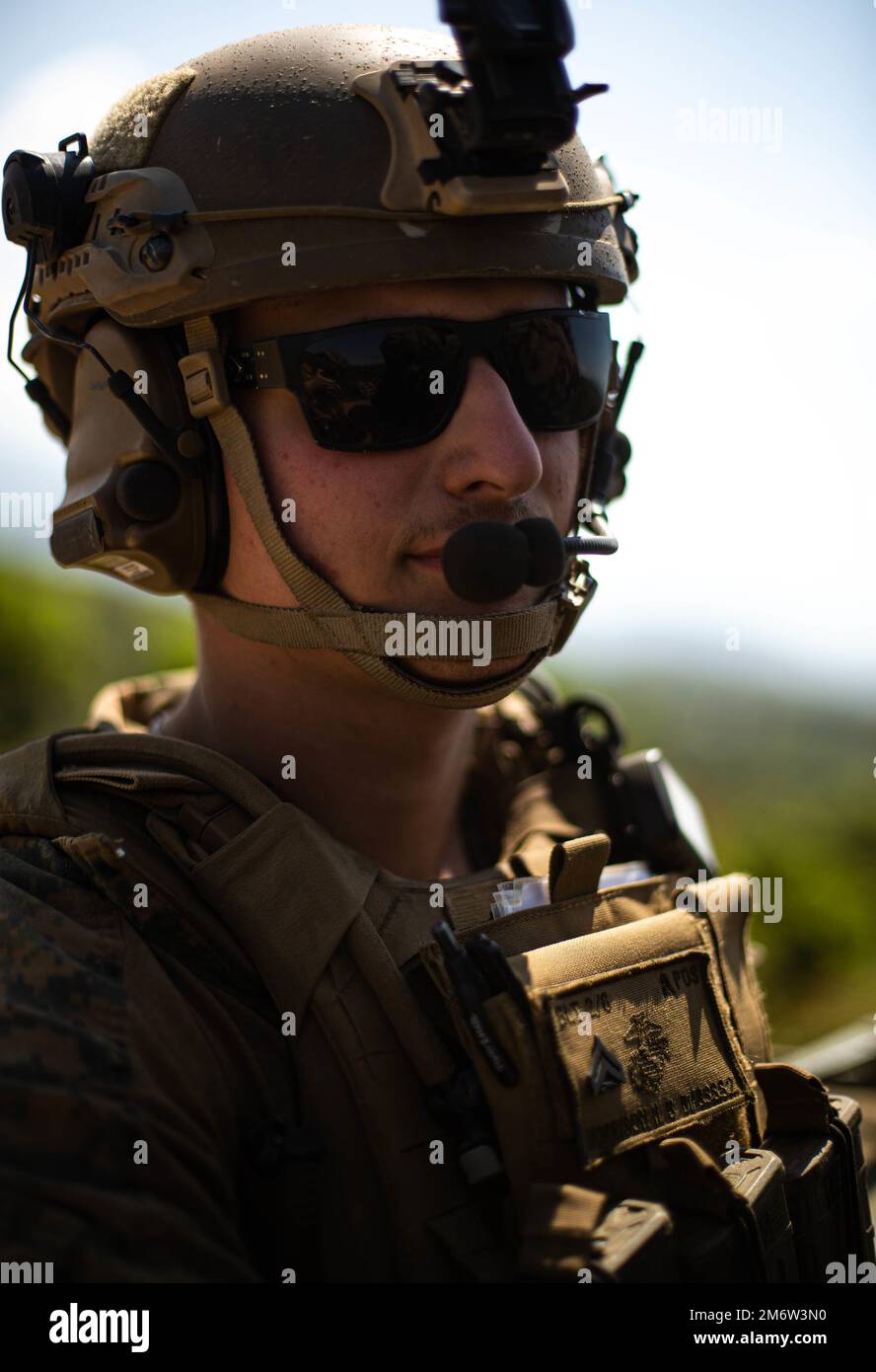 U.S. Marine Corps Cpl. Brock Morrison, of Walden, New York, a section ...