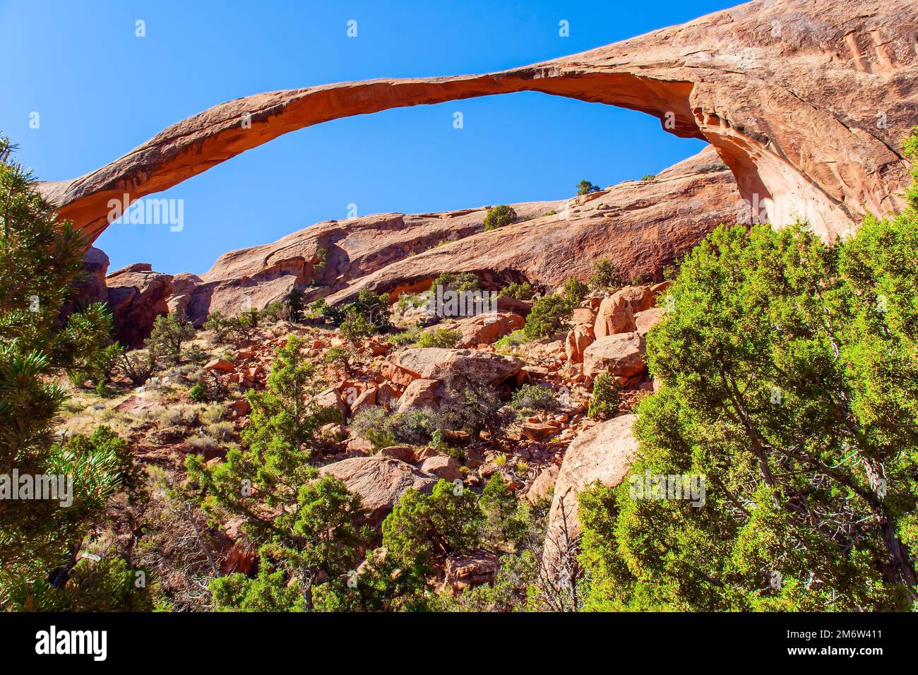 Landscape Arch. The Arches in USA Stock Photo - Alamy