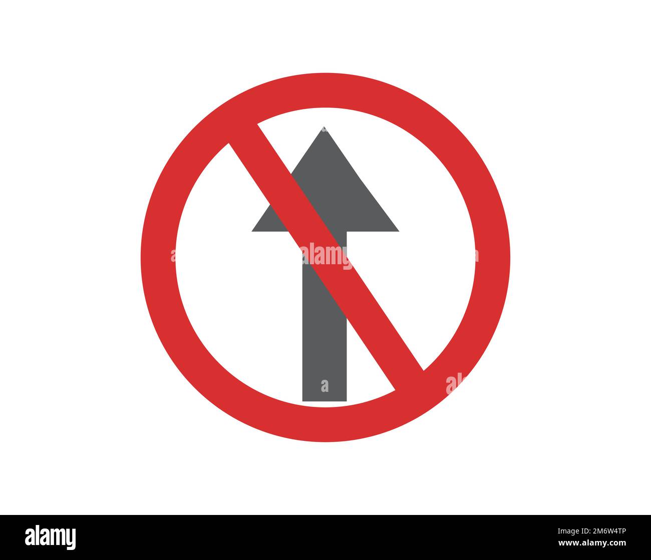No straight ahead symbol. Traffic signs vectors Stock Vector Image ...