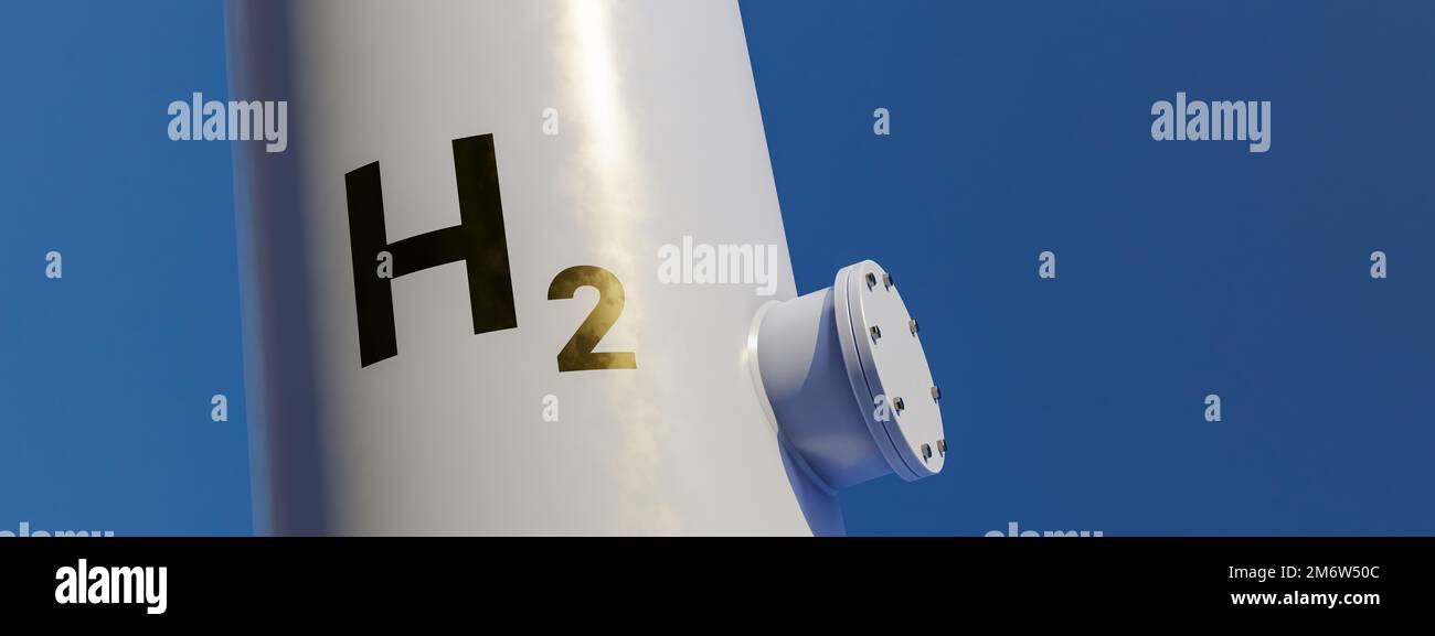Modern hydrogen tank for renewable energy Stock Photo - Alamy