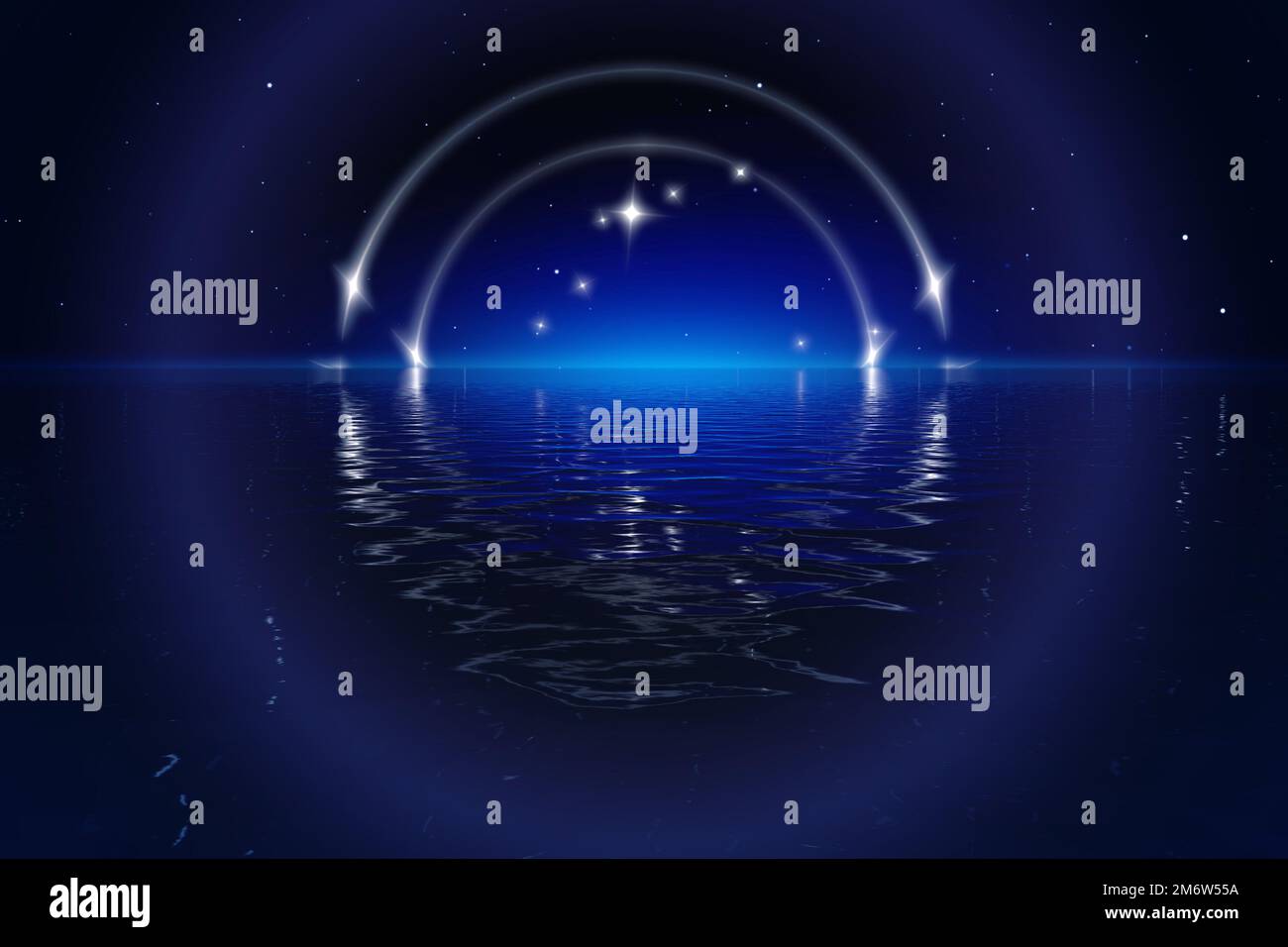 Starfield light phenomenon background Stock Photo - Alamy