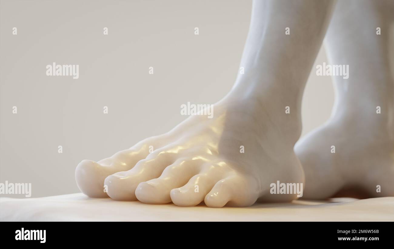 Marble sculpture foot Stock Photo - Alamy