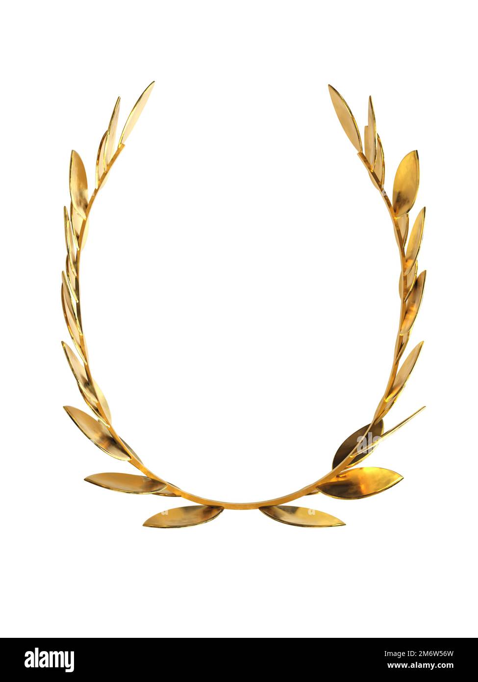 Golden leaf garland Stock Photo - Alamy