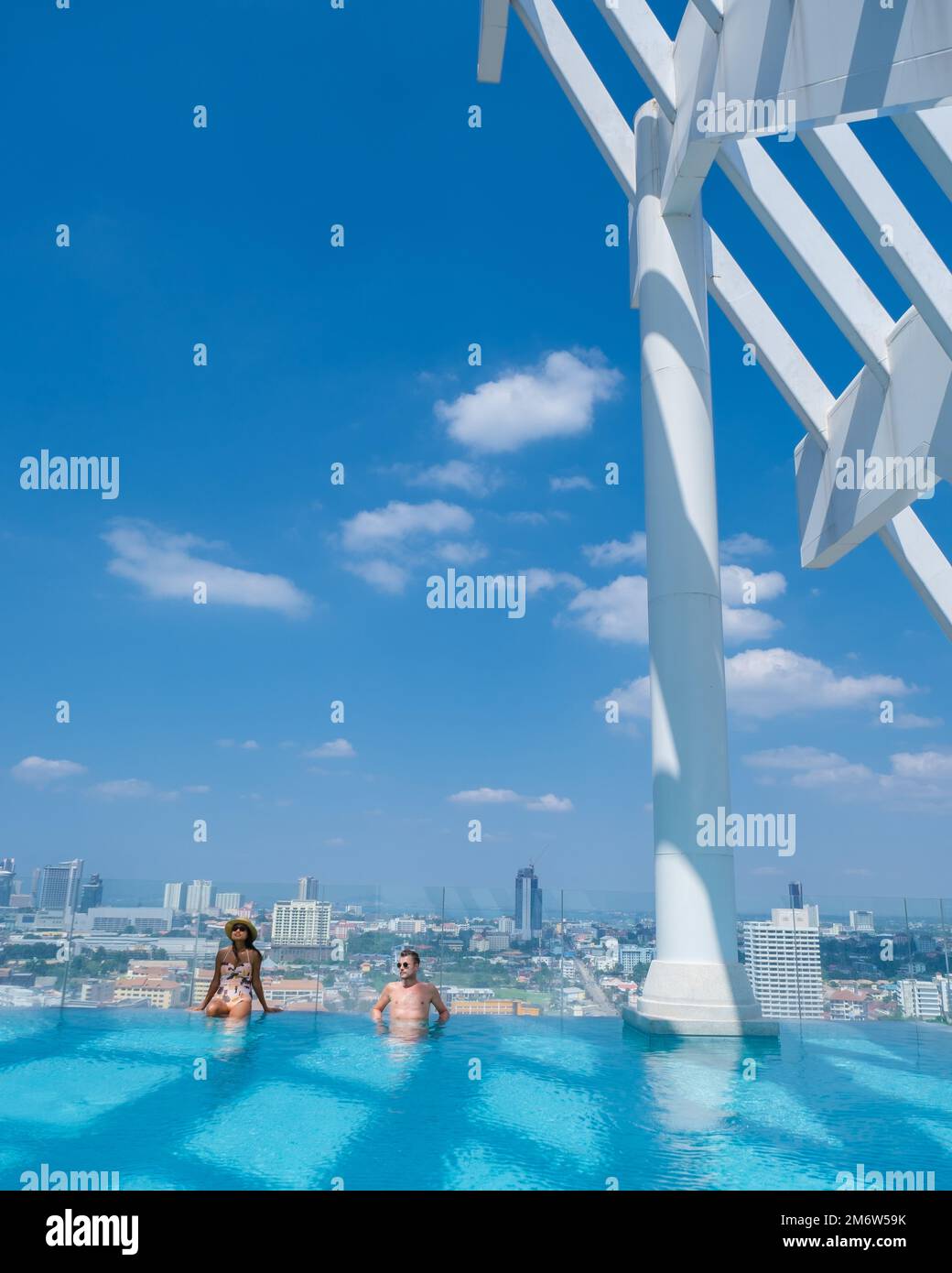 Poolside rooftop hi-res stock photography and images - Alamy