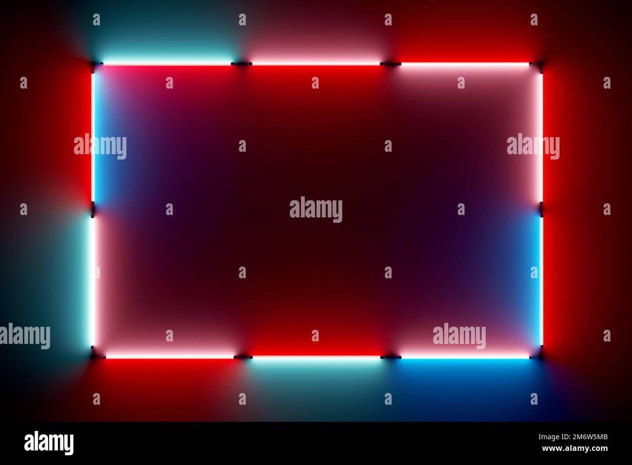 Red turquoise neon tubes background Stock Photo - Alamy