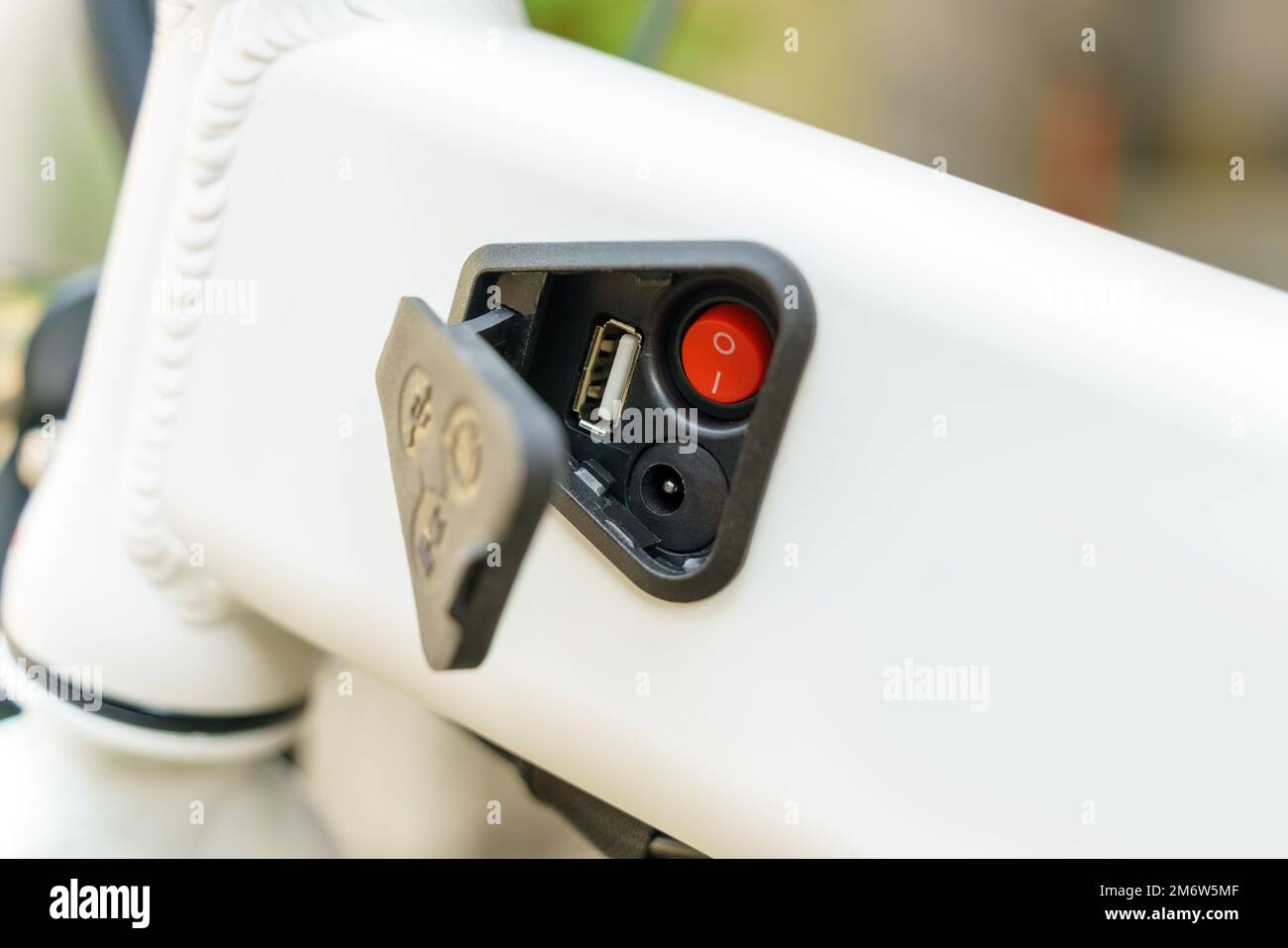 Pedelec power switch detail Stock Photo - Alamy