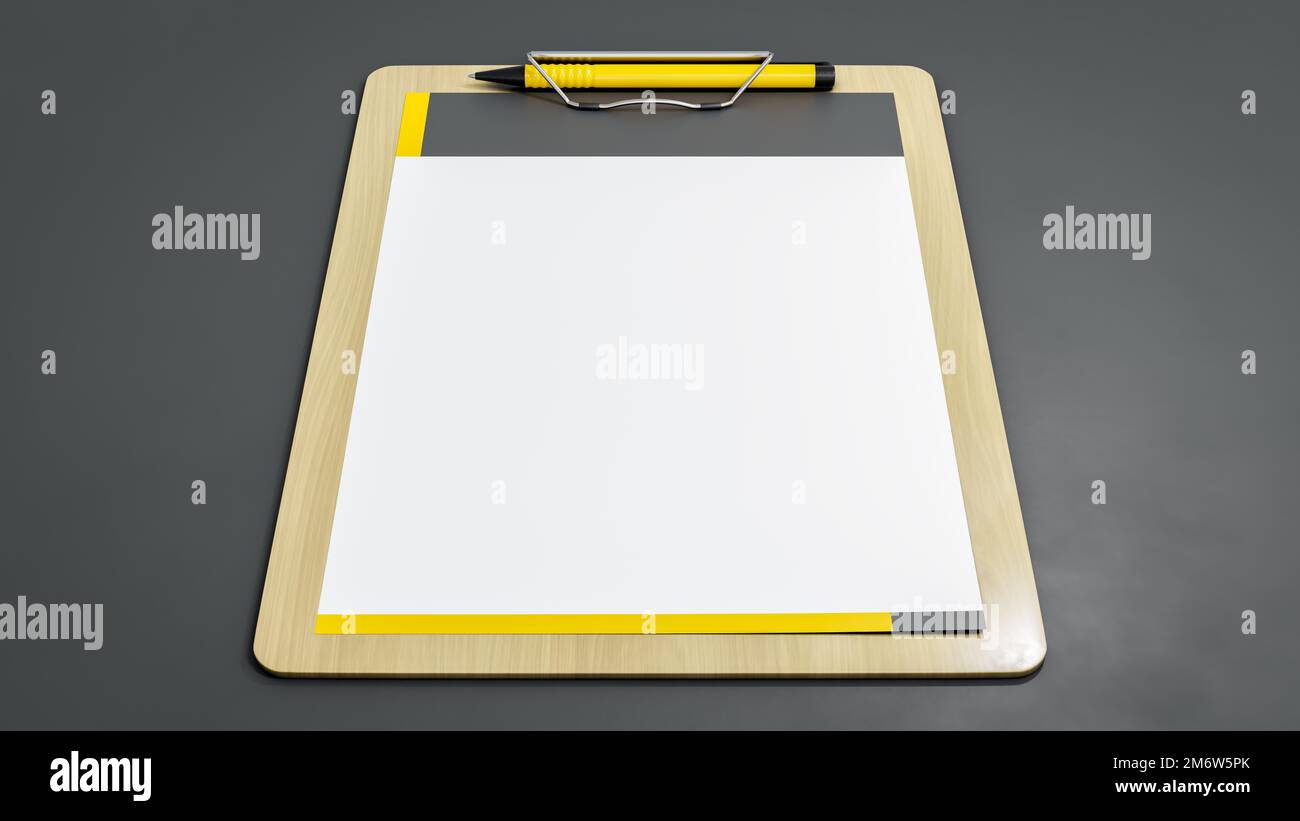 3d rendering symbol clipboard hi-res stock photography and images - Alamy
