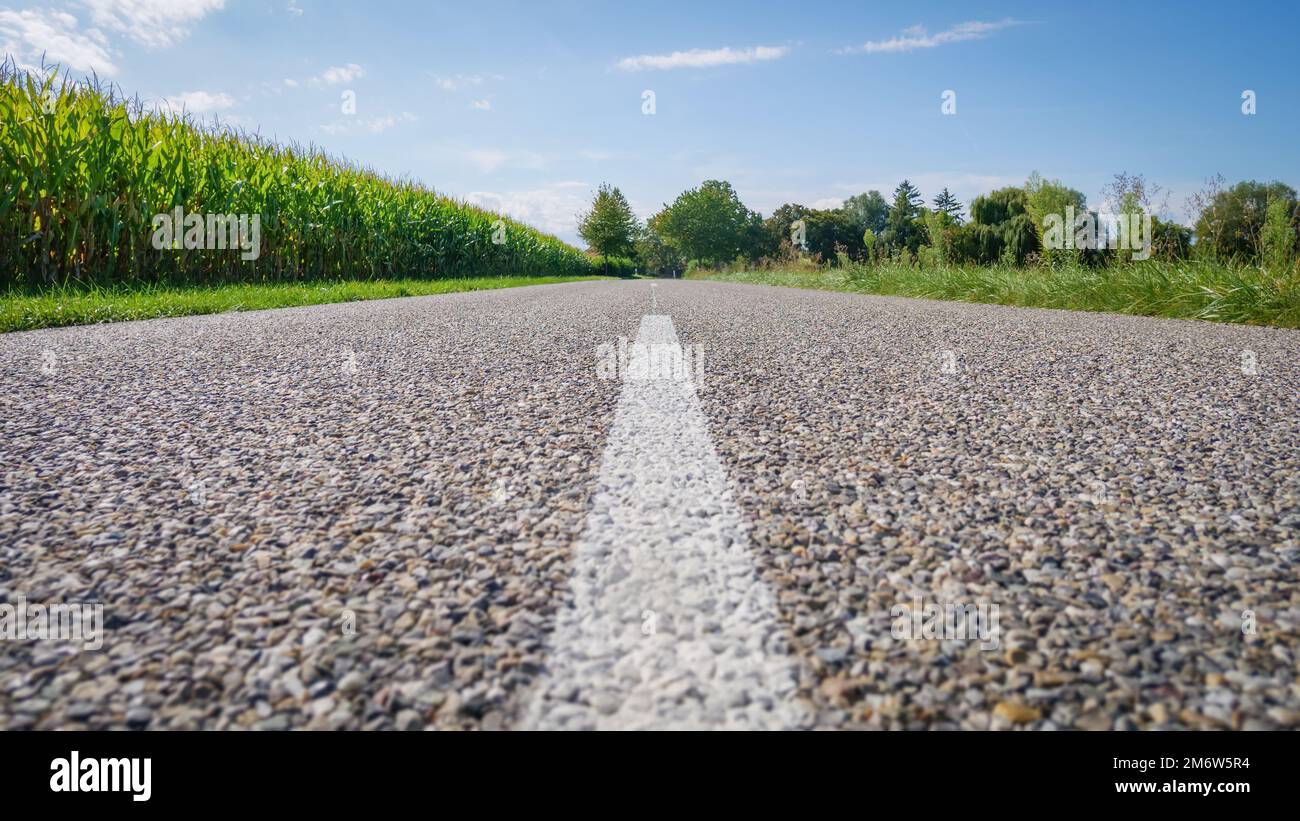 Landside road background Stock Photo - Alamy