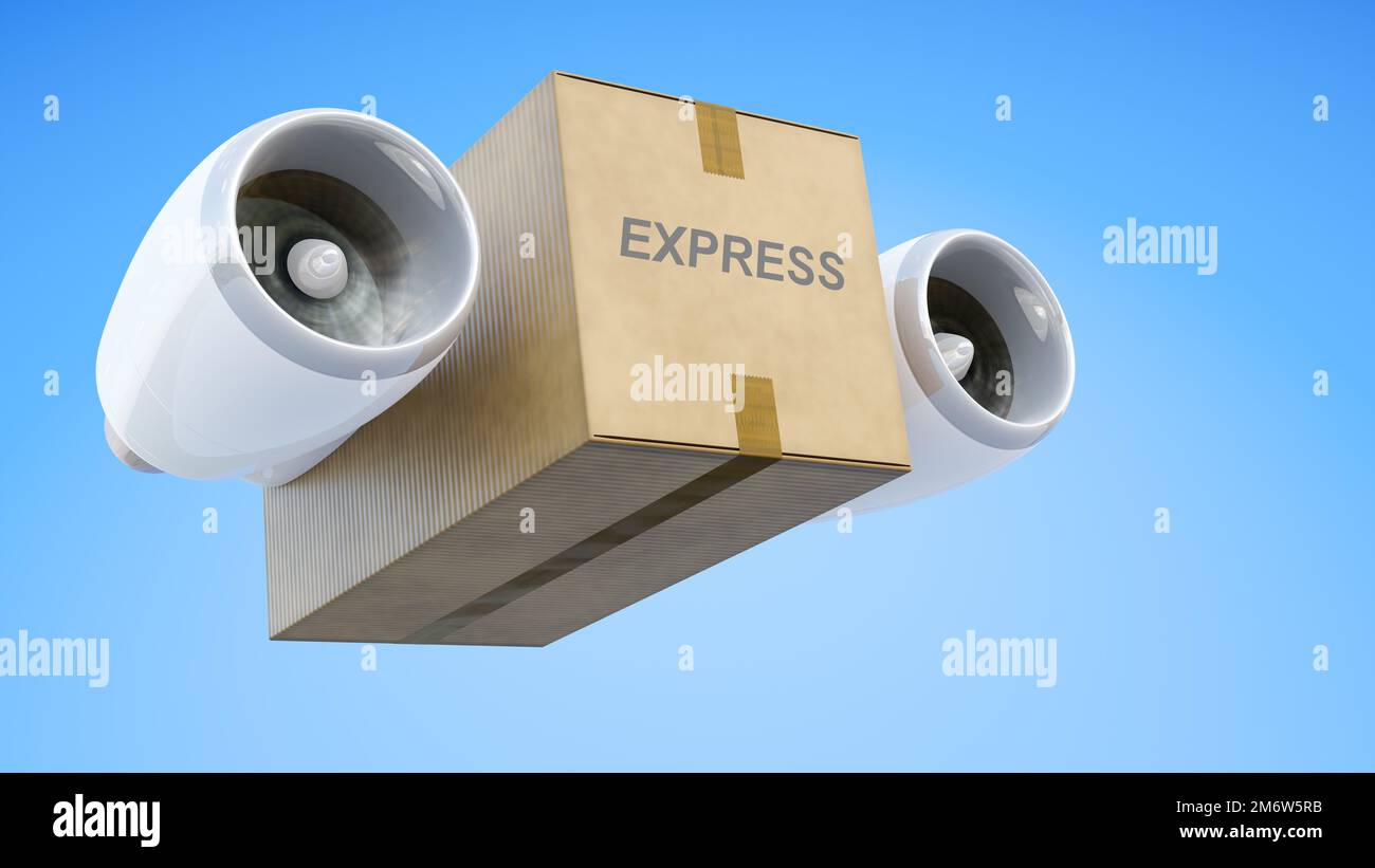 Freight box jet propulsion Stock Photo - Alamy