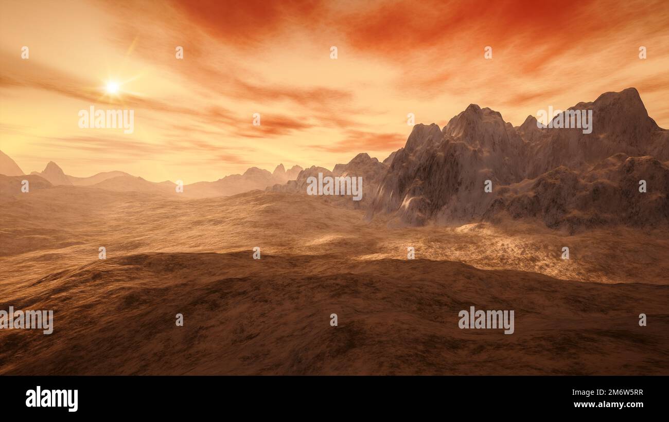 Fantasy planet space landscape hi-res stock photography and images - Alamy