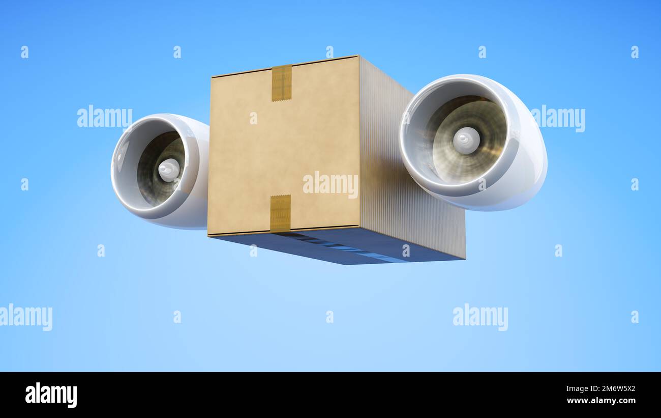 Freight box jet propulsion Stock Photo - Alamy