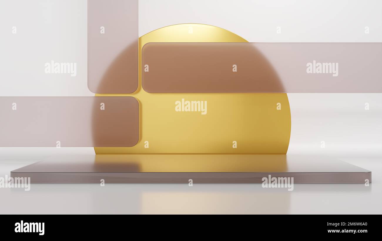 Display background with blurred glass elements Stock Photo - Alamy