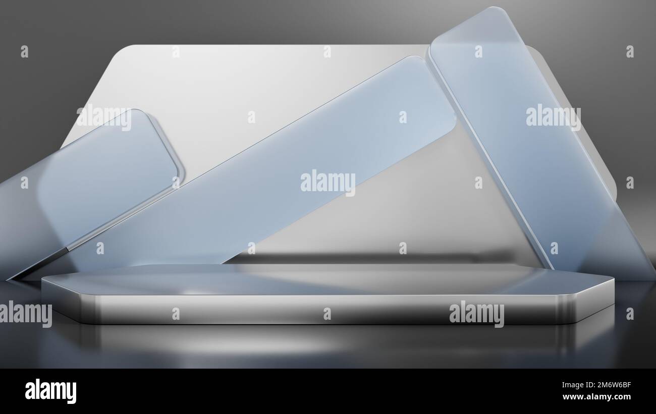 Display background with blurred glass elements Stock Photo - Alamy