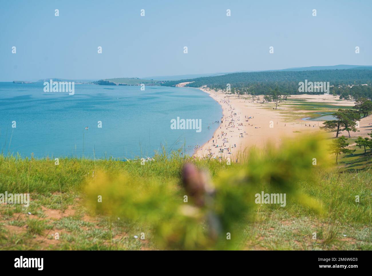Picturesque view of Lake Baikal is a rift lake located in southern ...