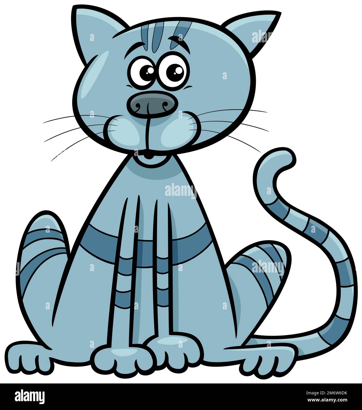Blue Cat Cartoon Characters