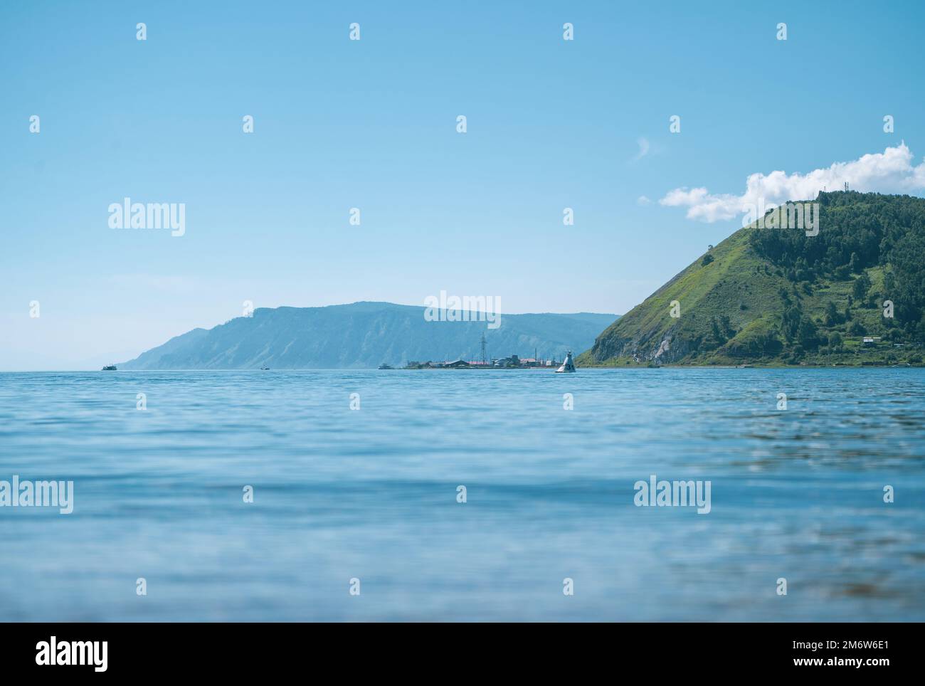 Picturesque view of Lake Baikal is a rift lake located in southern ...