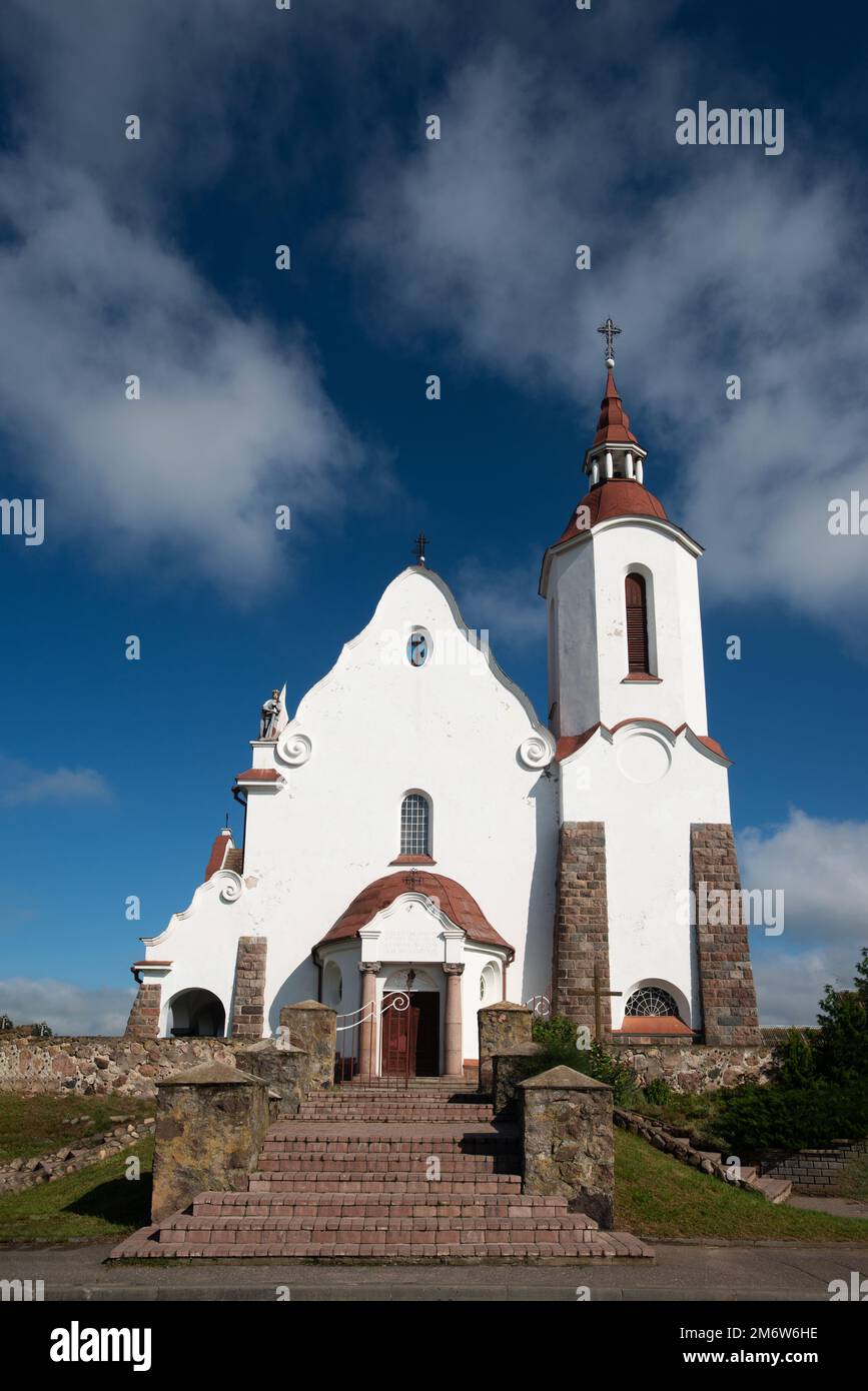 Catholic Church of Our Lady of the Rosary in the village Soly, Belarus ...