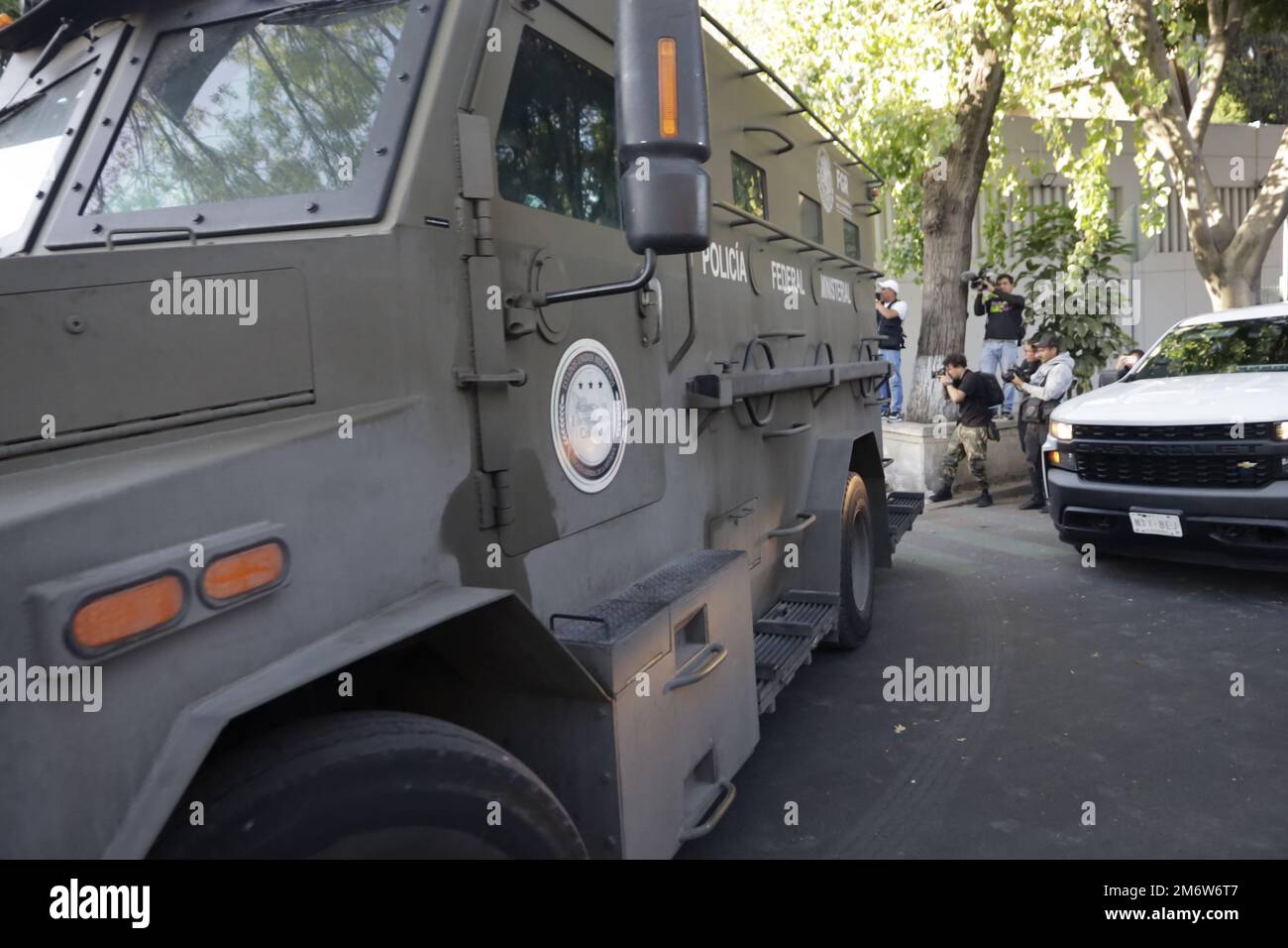 Mexico City, Mexico. 5th Jan, 2023. Heavily guarded, the leader of the ...