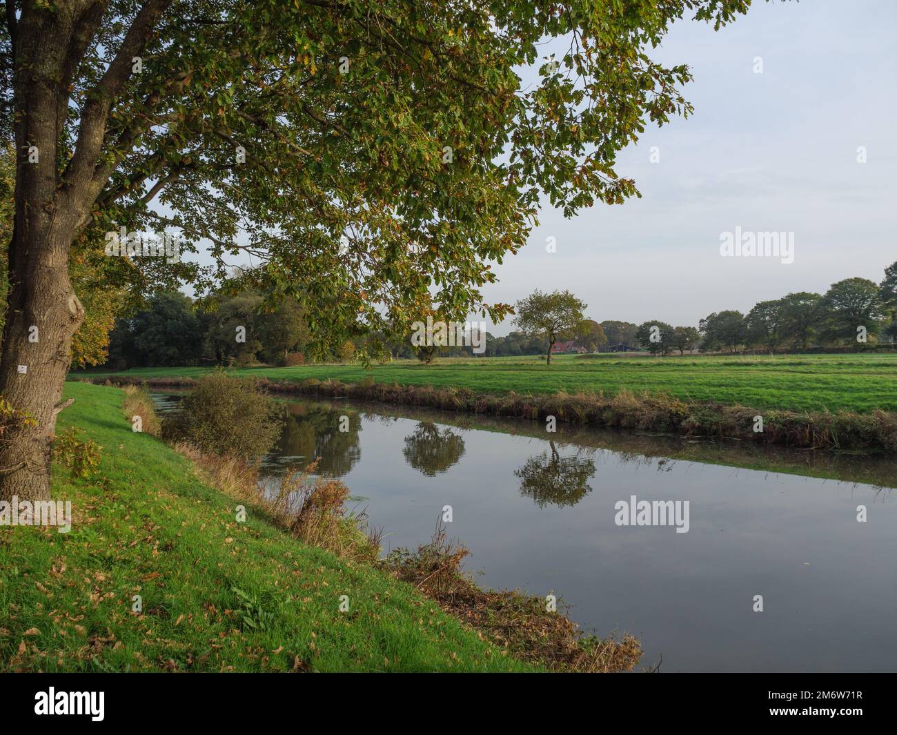 The vechte river in germany Stock Photo - Alamy