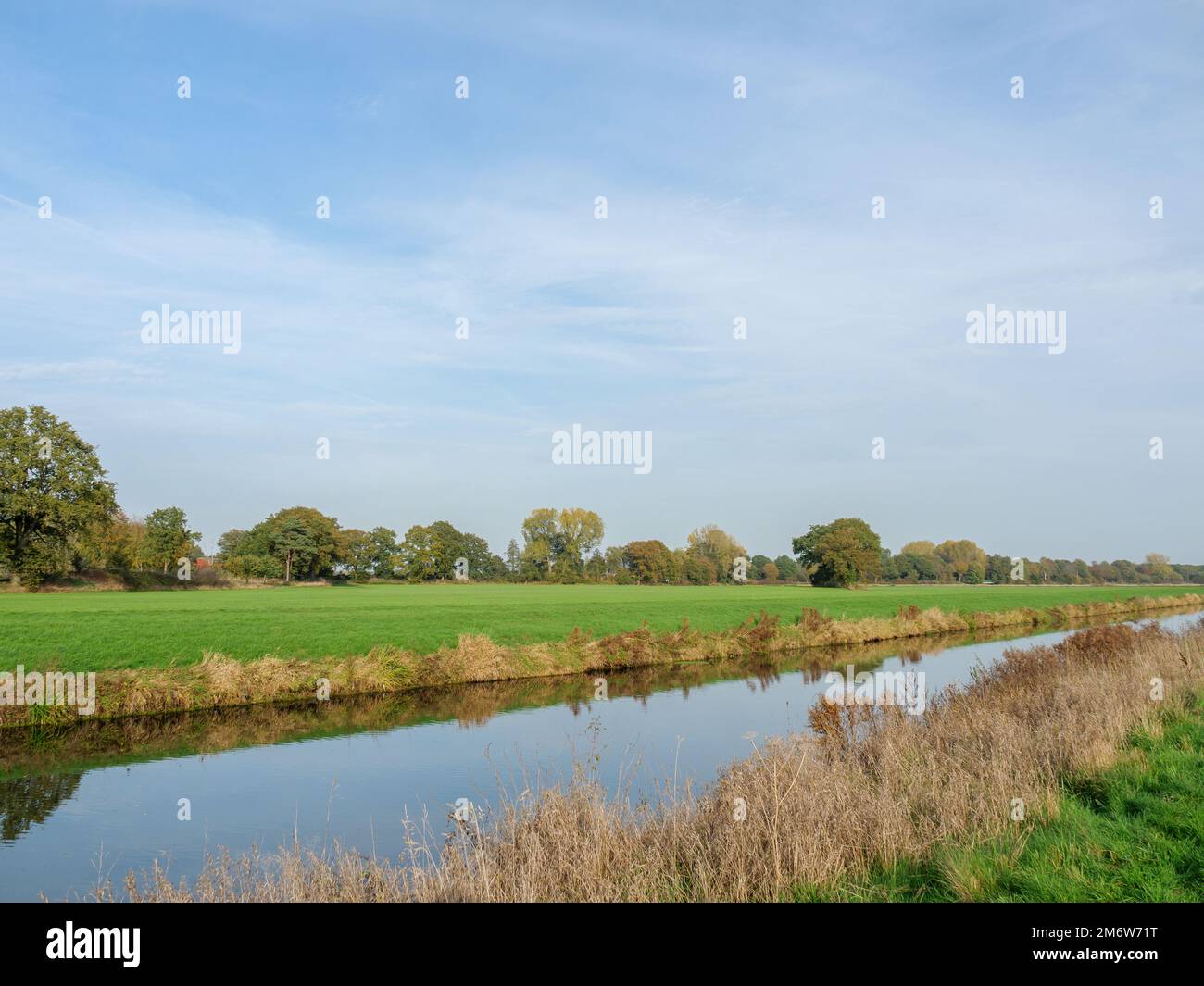 The vechte river in germany Stock Photo - Alamy