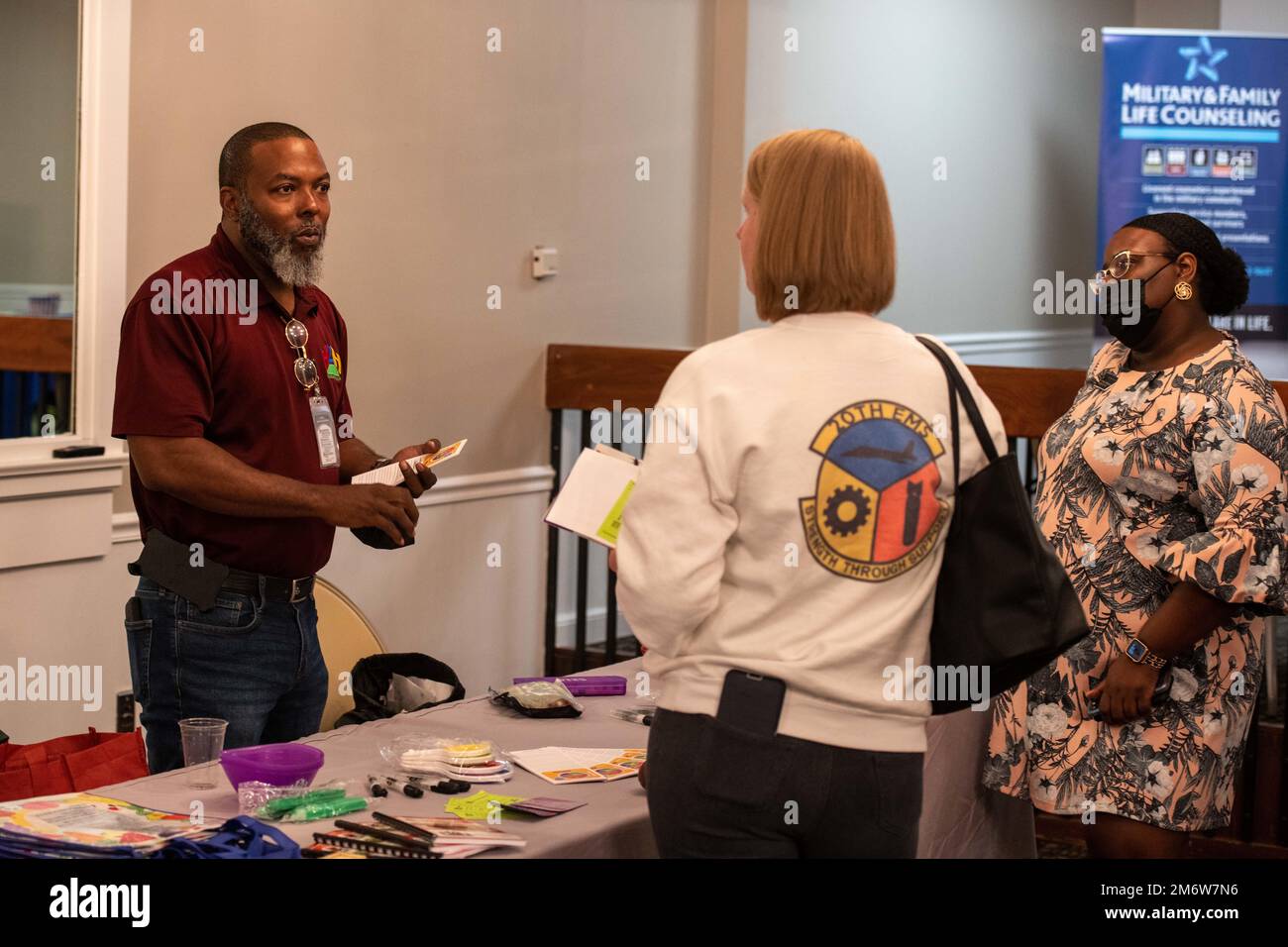 Mark Gibson, 20th Healthcare Operations Squadron health educator, left ...