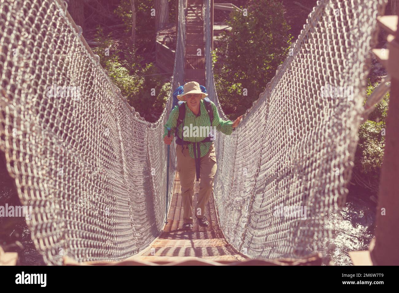 Bridge in hike Stock Photo - Alamy