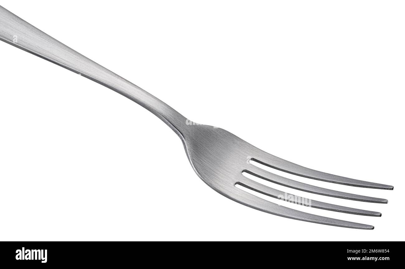 Metal fork isolated on white background Stock Photo - Alamy