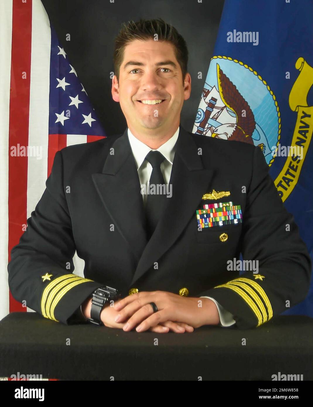 U.S Navy Commander Clinton Blankenship official photo Stock Photo - Alamy