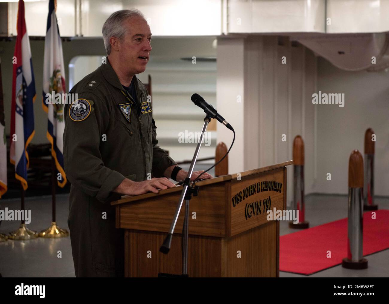 220506-N-NB178-1252 NEWPORT NEWS, Va. (May 6, 2022) Rear Adm. John F ...