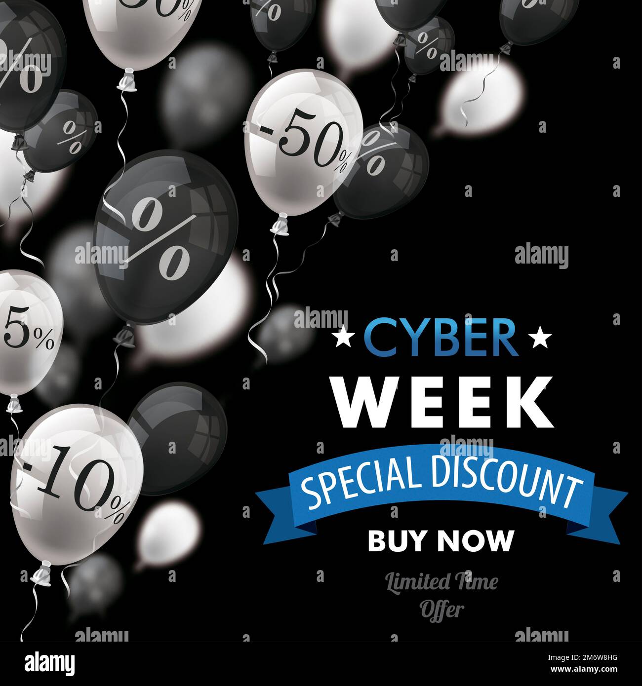 Ribbon vector black and white hi-res stock photography and images - Alamy