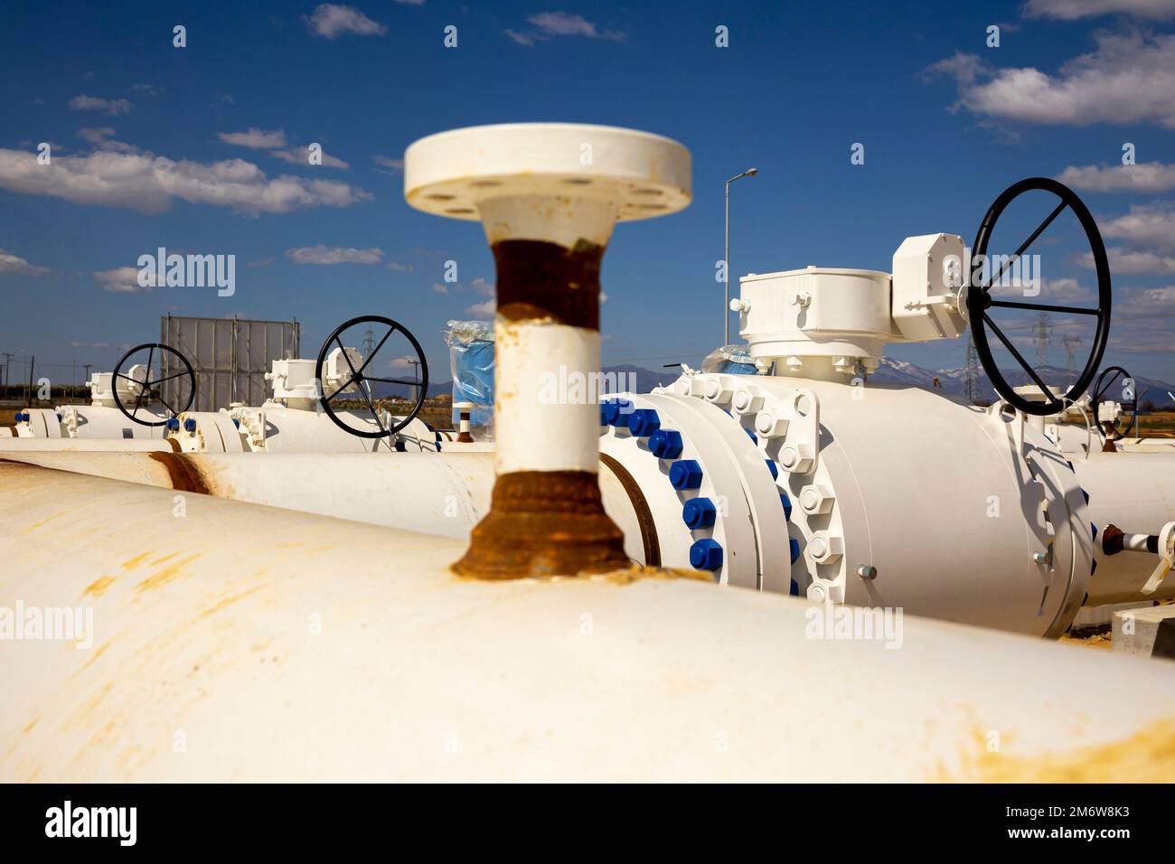 Interconnected natural gas pipeline network Stock Photo - Alamy