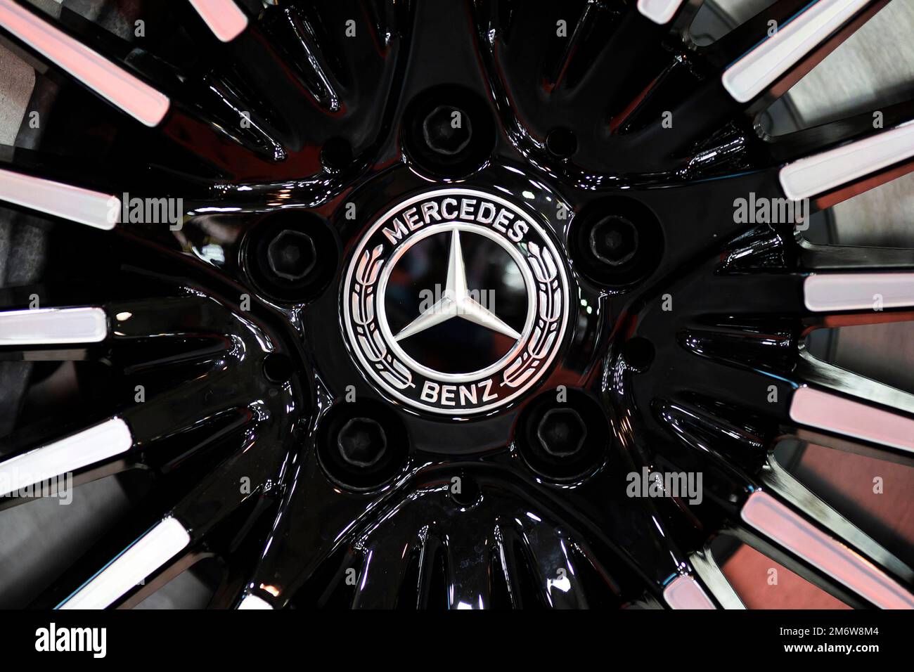 Mercedes-Benz logo emblem sign Stock Photo - Alamy