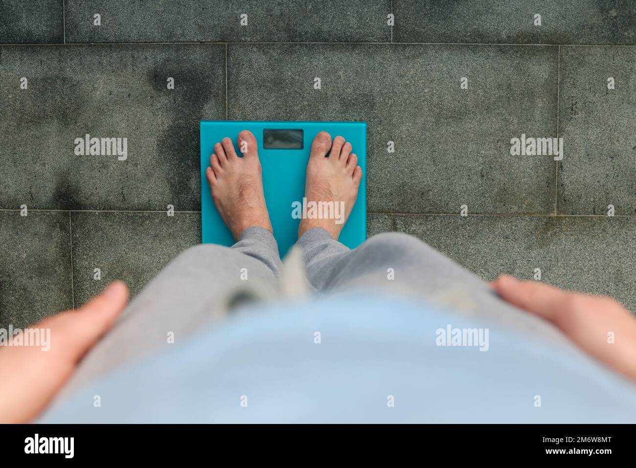 Close up standing weighing scales hi-res stock photography and images ...