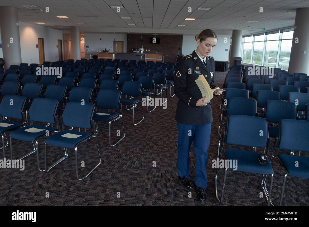 On the morning of the commissioning ceremony, cadet Sierra Fielding ...