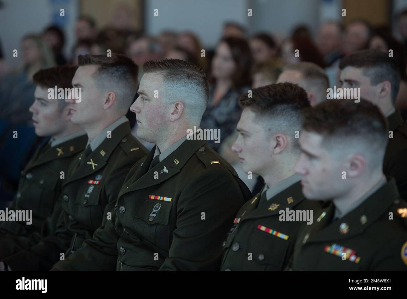 In the final moments of the commissioning ceremony, the new officers ...