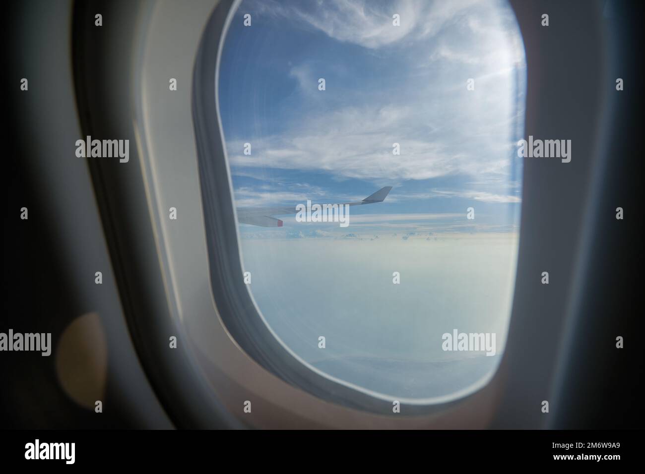 Aerial view from jet aircraft in the daytime Stock Photo - Alamy