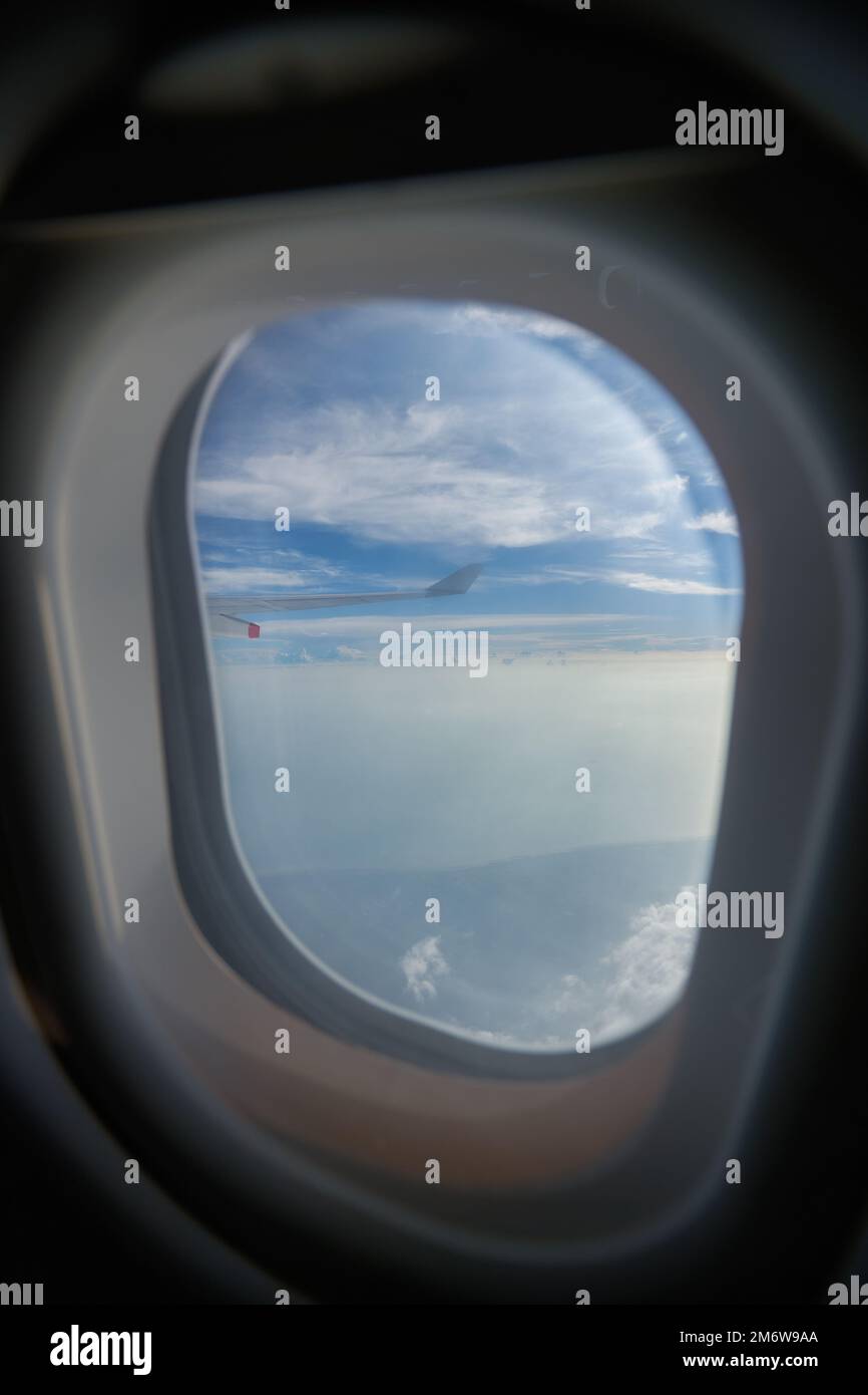 Aerial view from jet aircraft in the daytime Stock Photo - Alamy