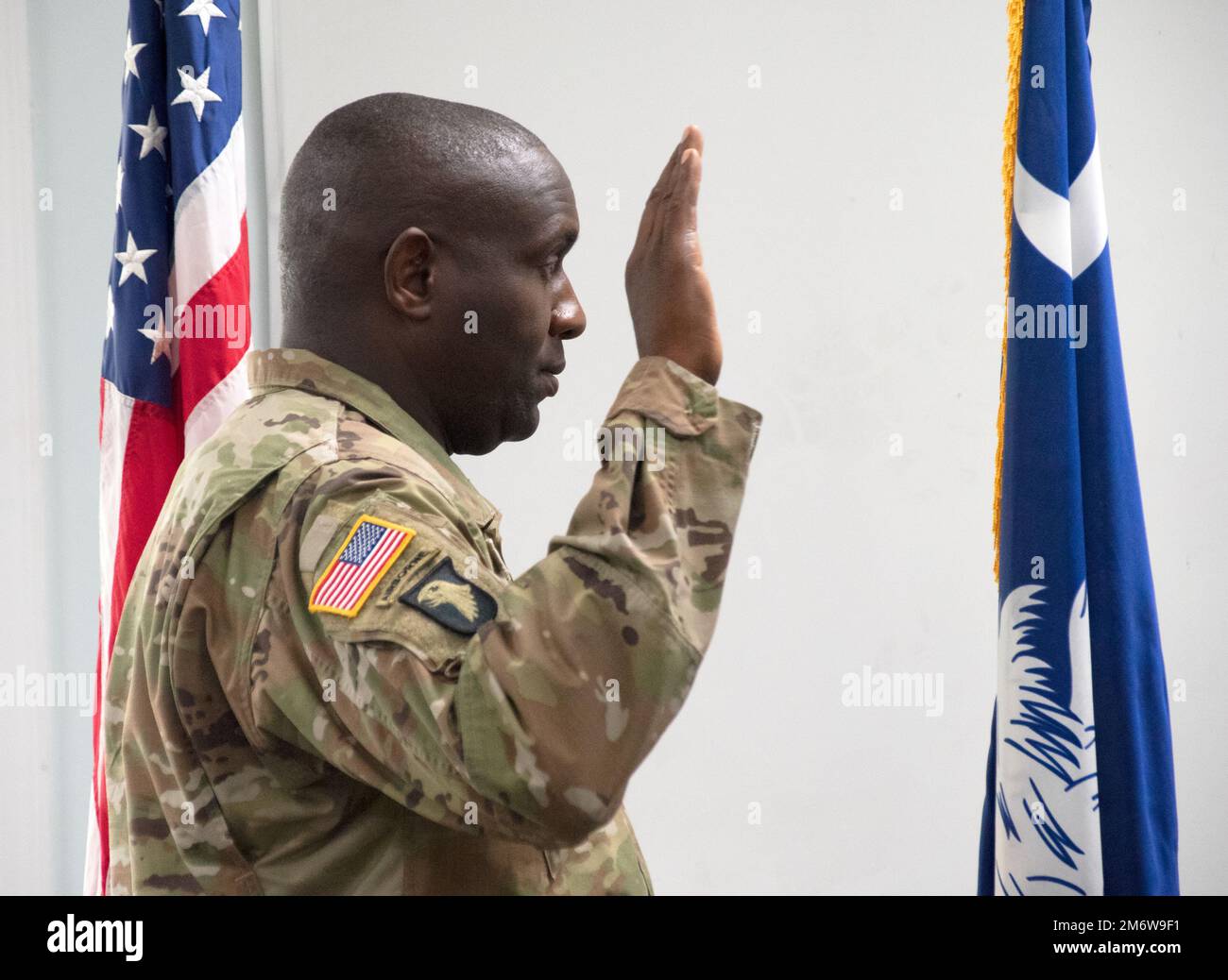 U.S. Army Col. Adrian Priester, McCrady Training Center garrison ...