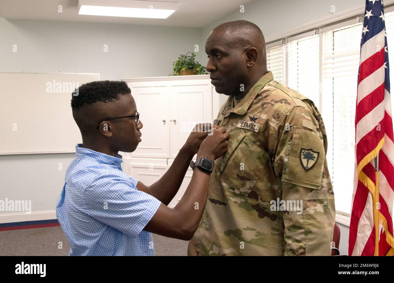 U.S. Army Col. Adrian Priester, McCrady Training Center garrison ...