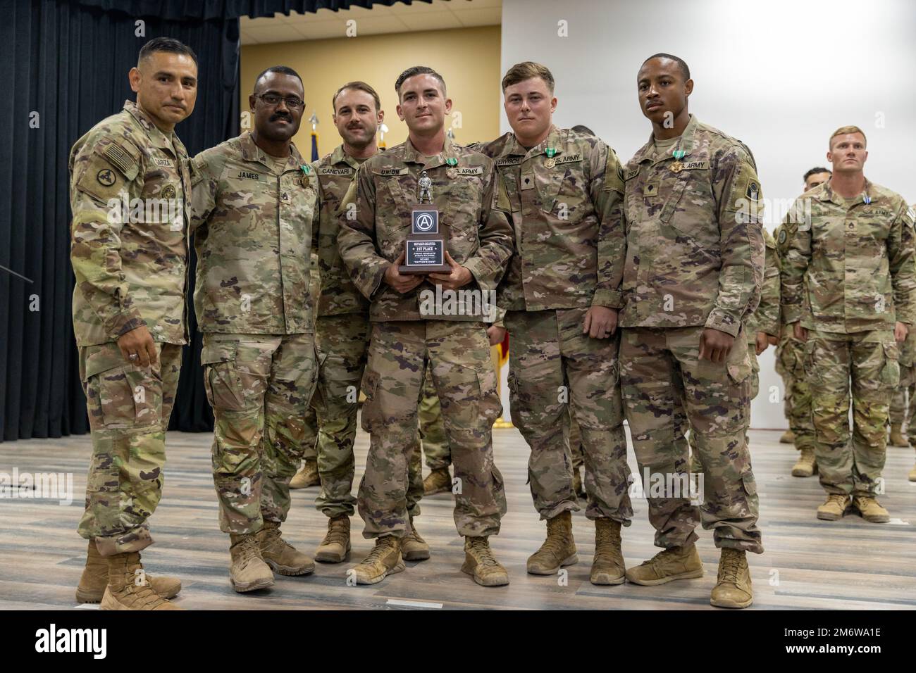 CAMP ARIFJAN, Kuwait- U.S. Army Command Sgt. Maj. Jacinto Garza, the ...