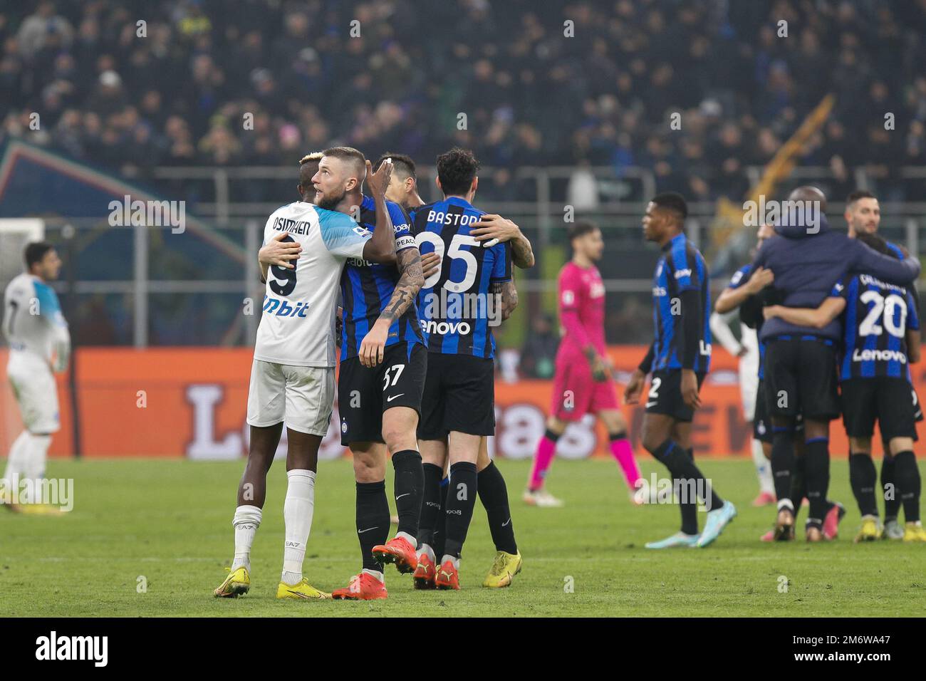 Milan, Italy. 04th Jan, 2023. Italy, Milan, jan 4 2023: V. Osimhen ...